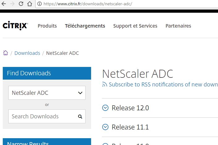 TUTOS.EU : Mise à jour d'un Netscaler physique