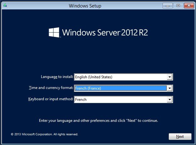 TUTOS.EU : Windows Server 2012 : installation