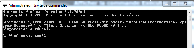 TUTOS.EU : Afficher la commande Exécuter dans Windows