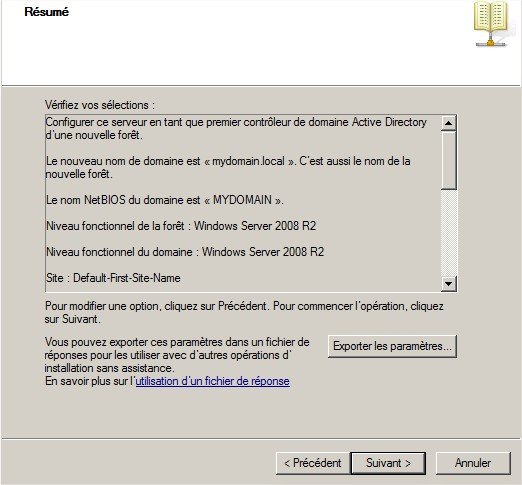 TUTOS.EU : Installer le rôle de DC sur 2008 R2